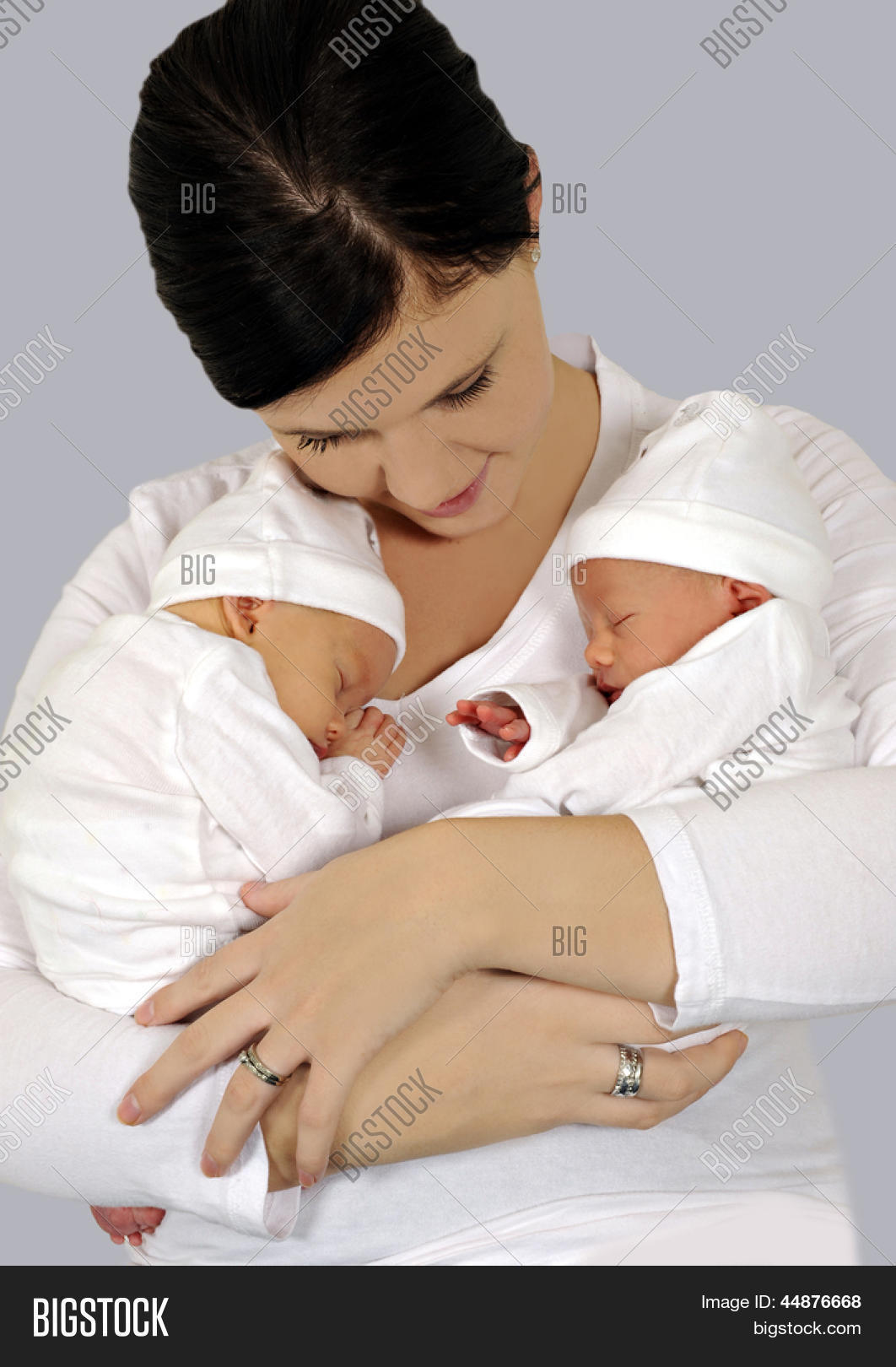 Young Mother Twin Image & Photo (Free Trial) | Bigstock