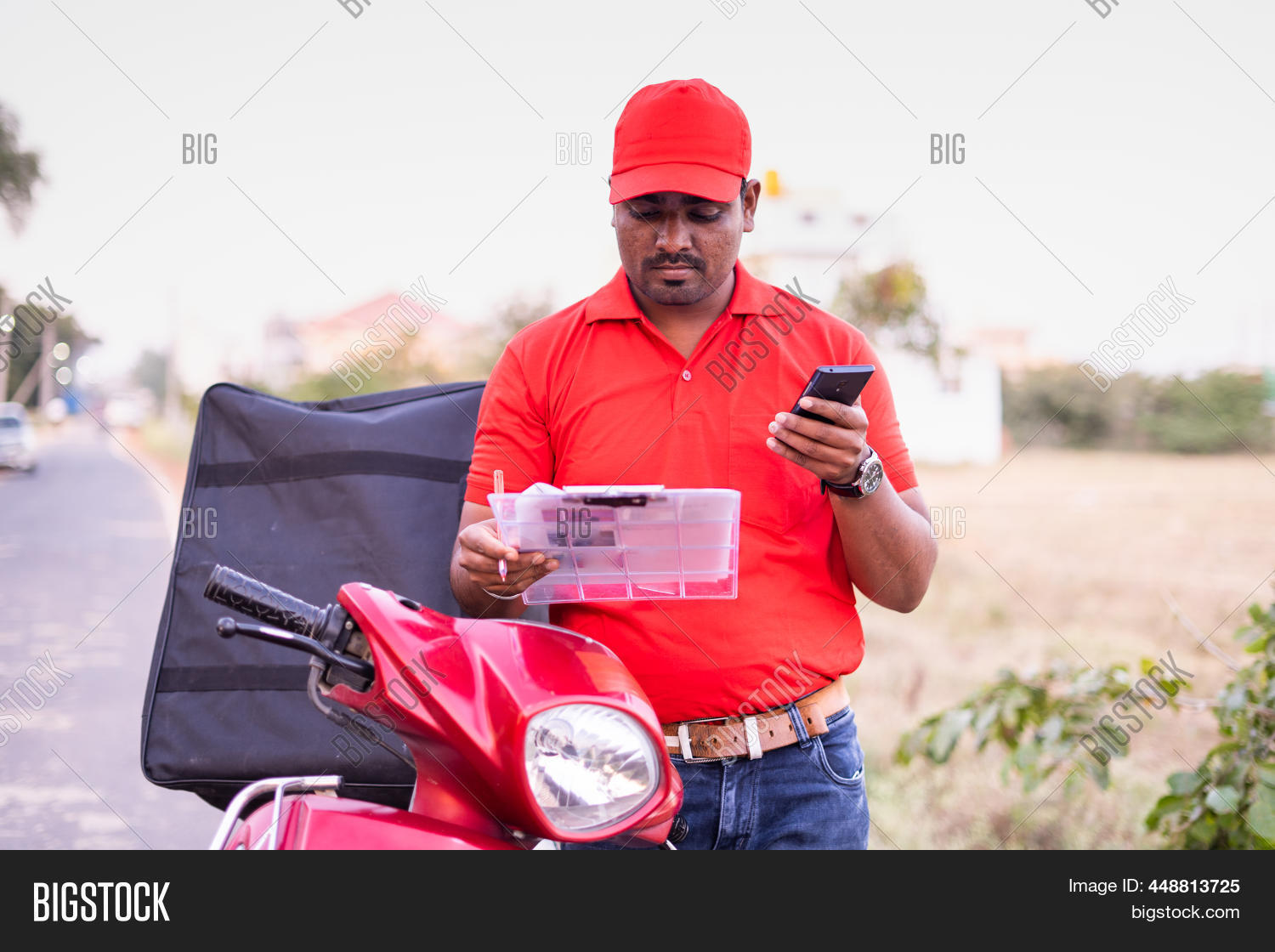 Indian Delivery Boy Image & Photo (Free Trial) | Bigstock