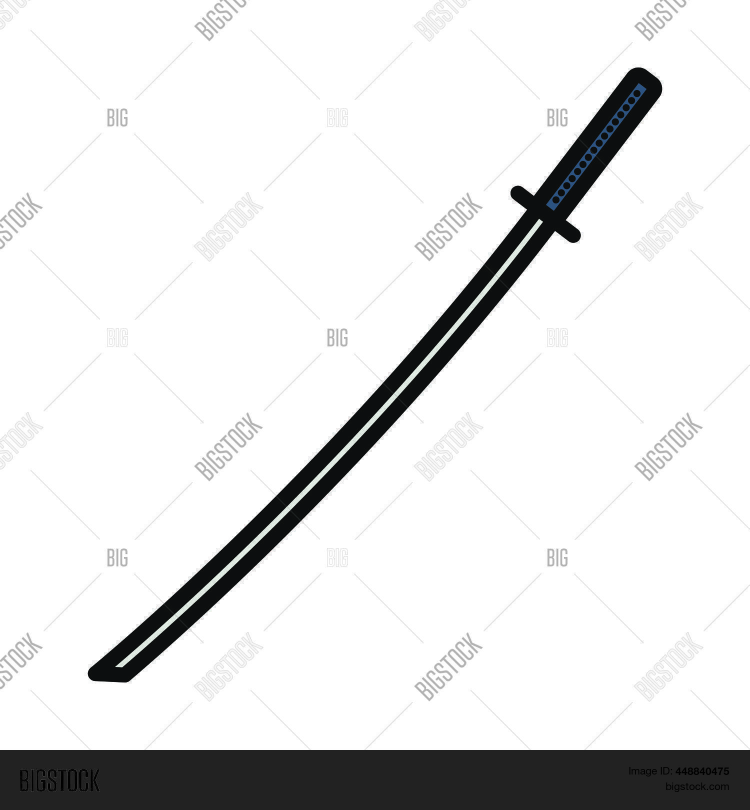 Japanese Sword Icon. Vector & Photo (Free Trial) | Bigstock