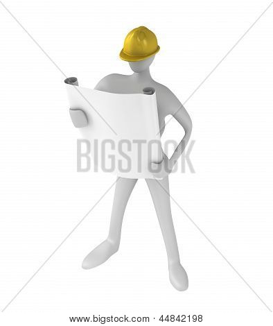 3D Man Architect Image & Photo (Free Trial) | Bigstock