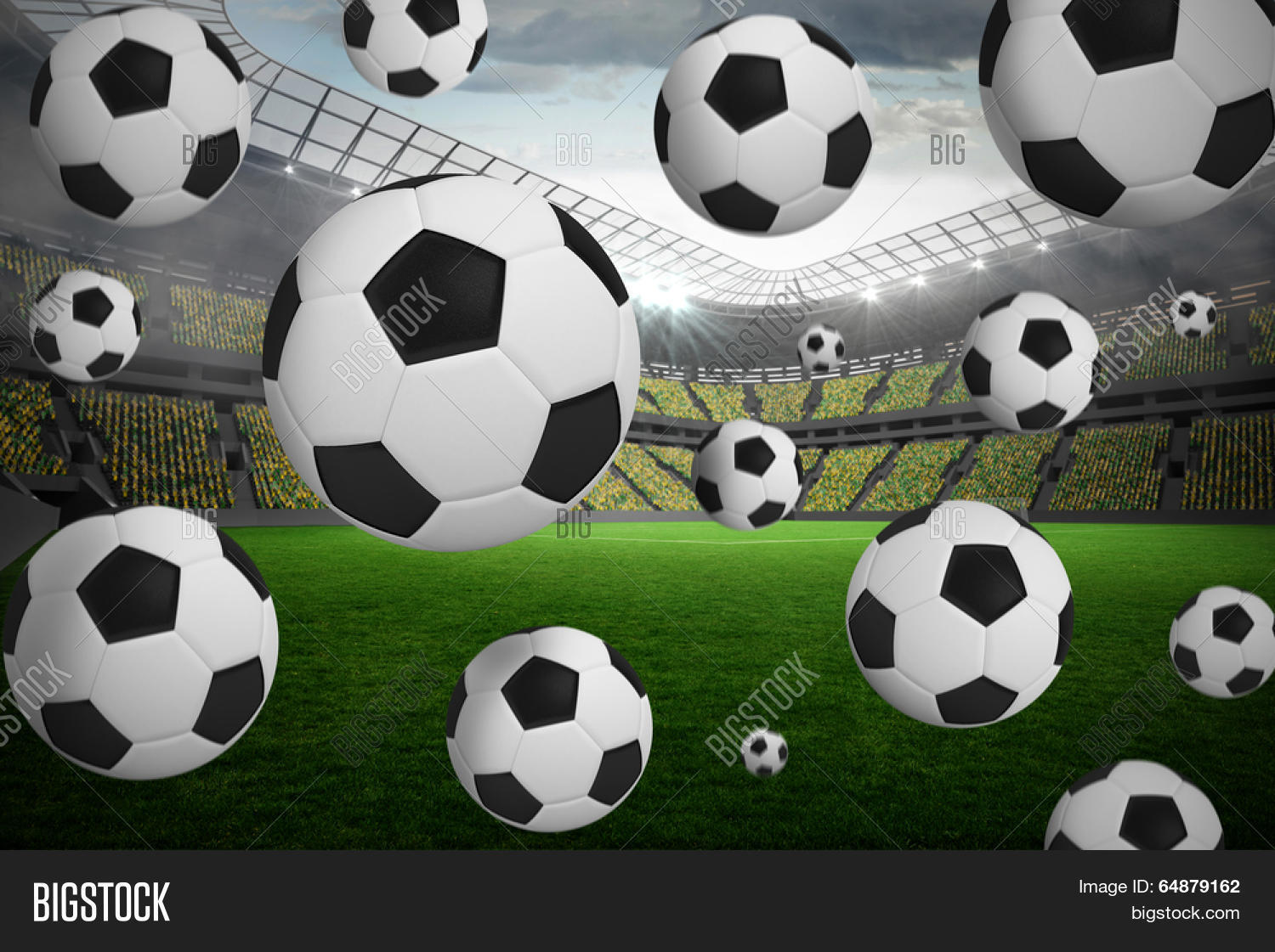 Black White Footballs Image & Photo (Free Trial) | Bigstock