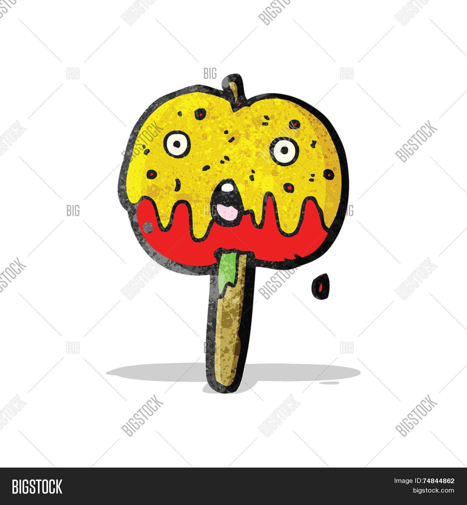 Cartoon Toffee Apple Vector & Photo (Free Trial) | Bigstock