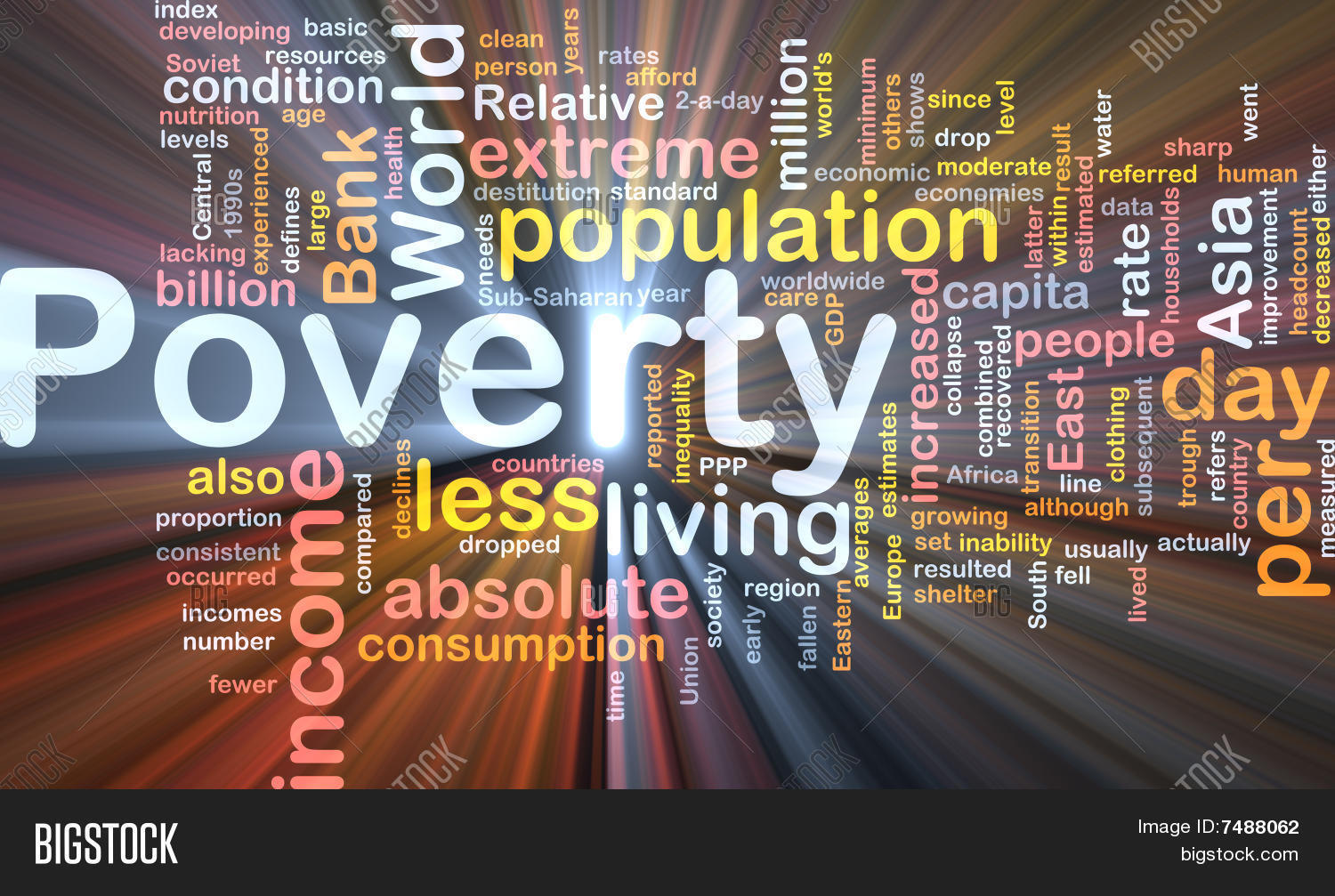 Poverty Word Cloud Box Image & Photo (Free Trial) | Bigstock