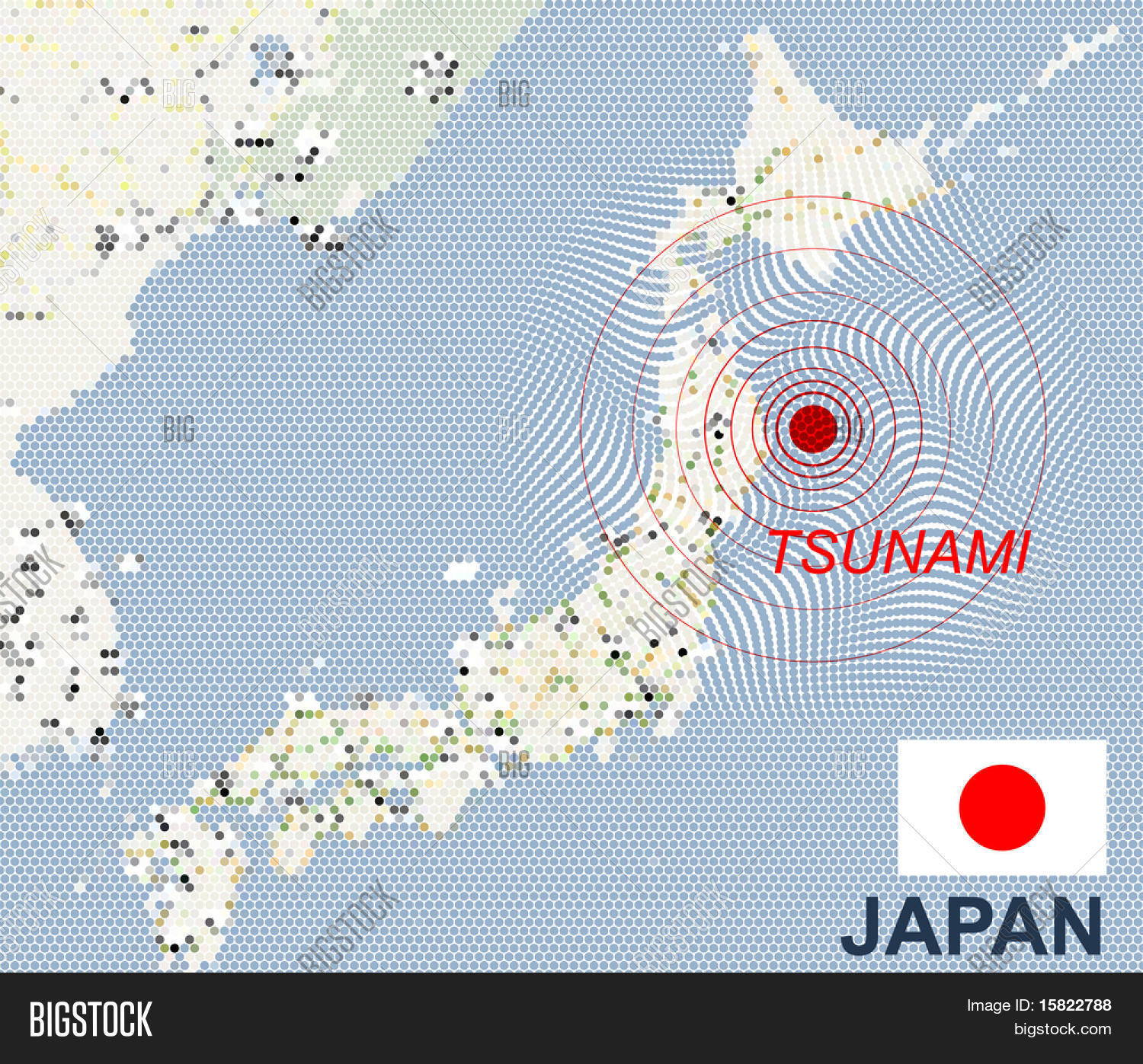 Japan Map Seismic Vector & Photo (Free Trial) | Bigstock