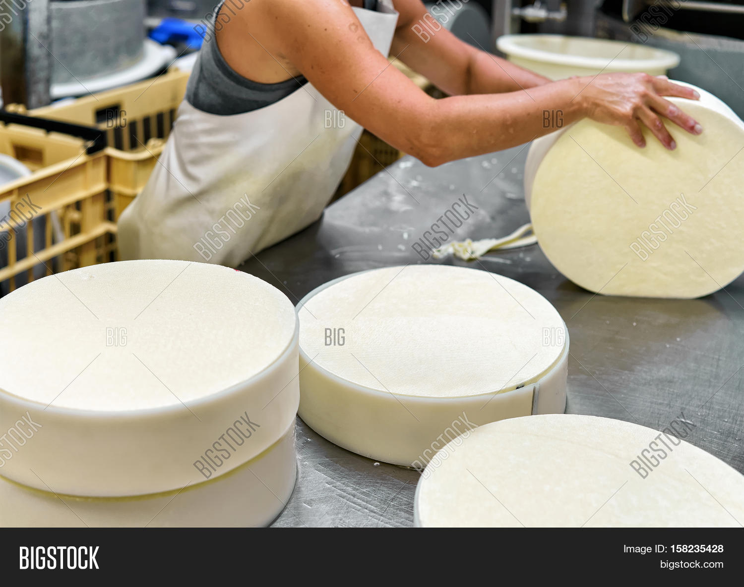 Cheese Maker Putting Image & Photo (Free Trial) | Bigstock