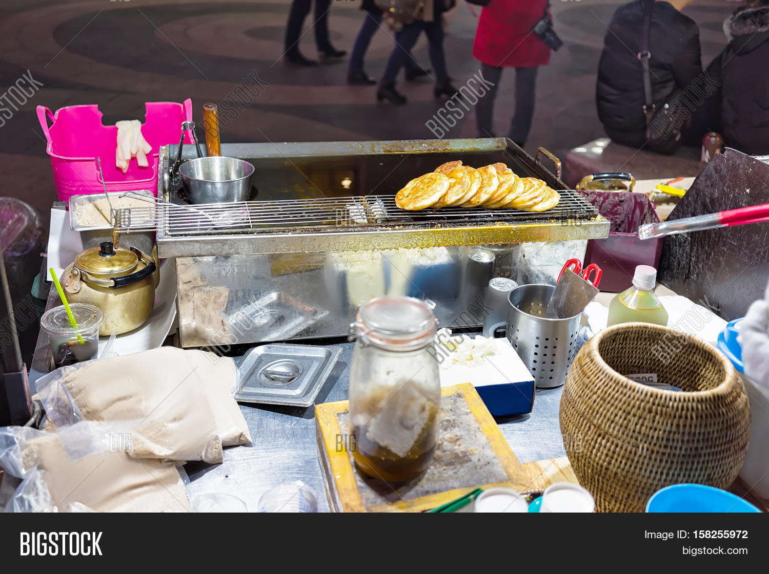 Stall Buns Myeongdong Image & Photo (Free Trial) | Bigstock