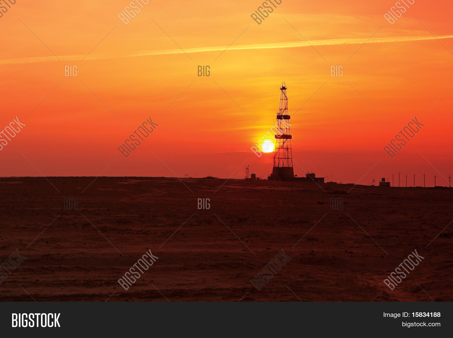 Drilling Sunset Image & Photo (Free Trial) | Bigstock