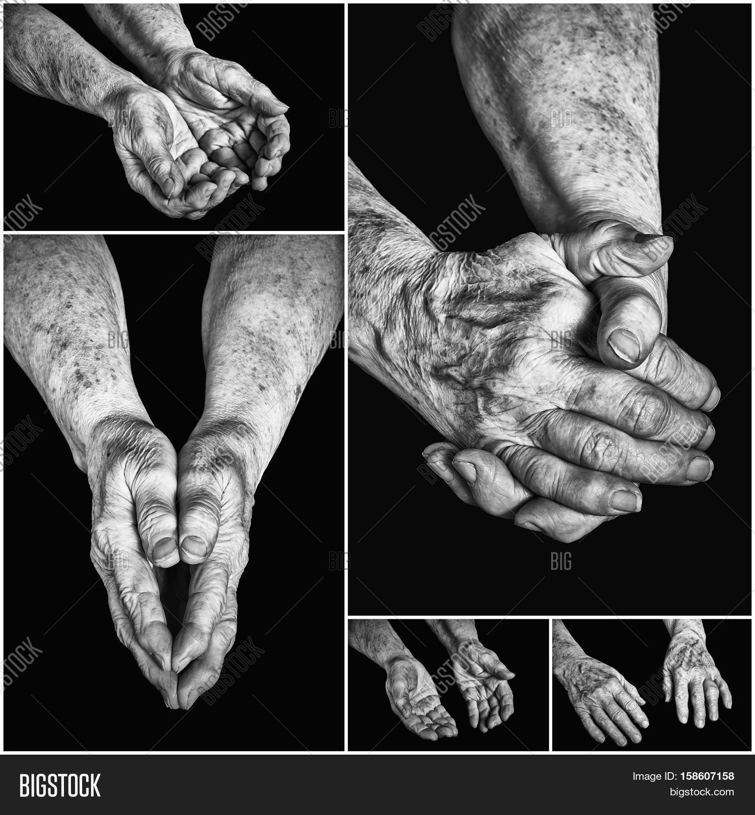 Collage Hands Elderly Image & Photo (Free Trial) | Bigstock