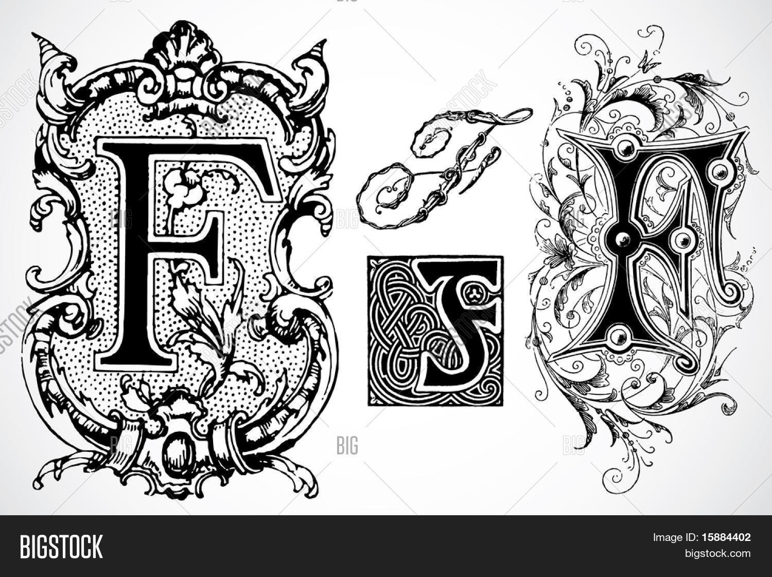 Vector Letter F - Set Vector & Photo (Free Trial) | Bigstock