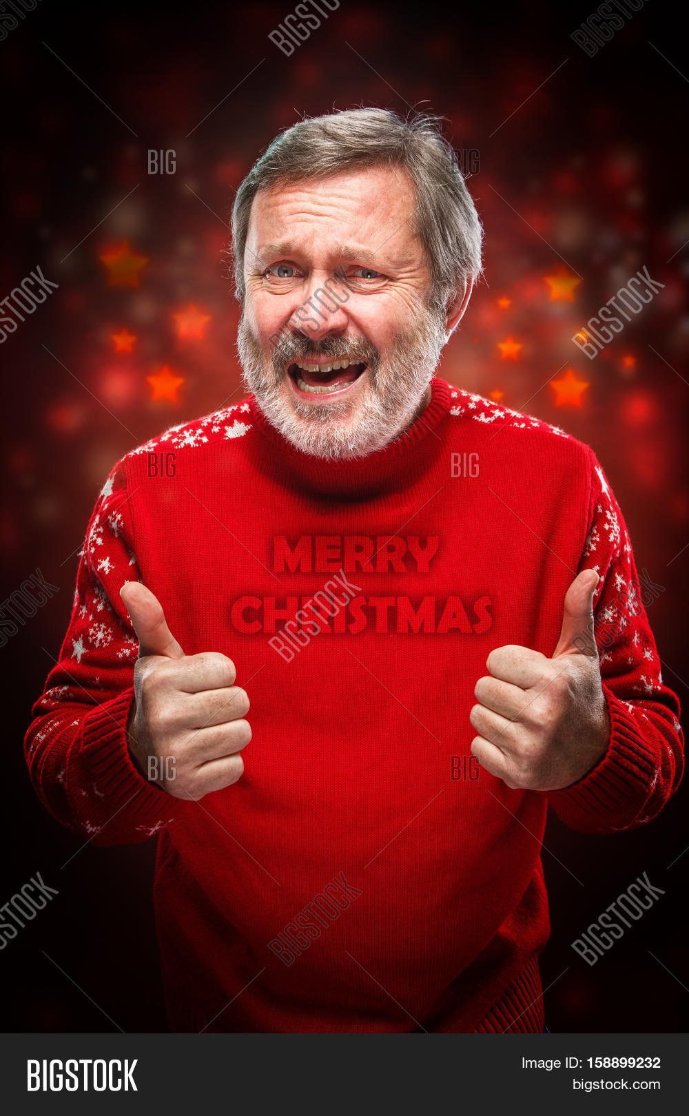 Elderly Man Red Image & Photo (Free Trial) | Bigstock