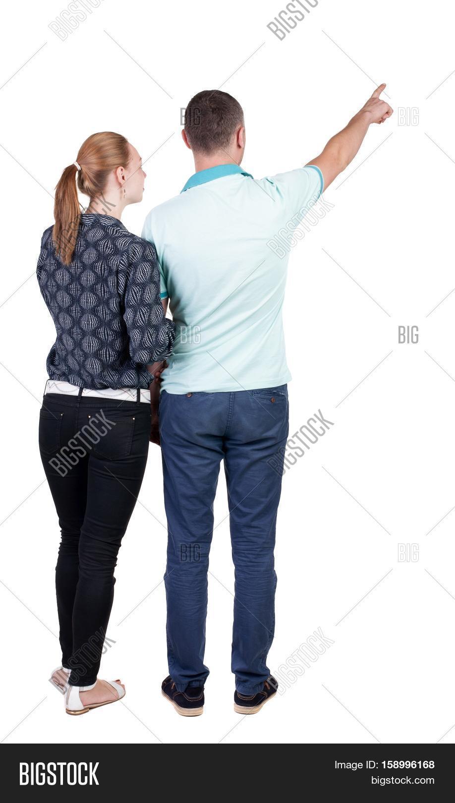 Young Couple Pointing Image & Photo (Free Trial) | Bigstock
