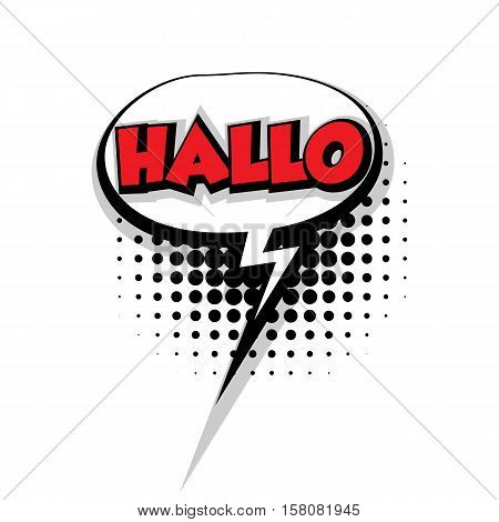 Lettering Hallo. Vector & Photo (Free Trial) | Bigstock