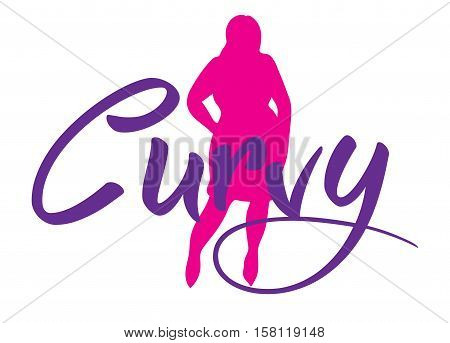 Logo Plus Size Woman Vector & Photo (Free Trial) | Bigstock