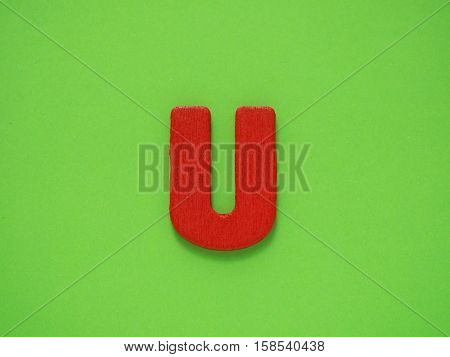Capital Letter U. Red Image & Photo (Free Trial) | Bigstock