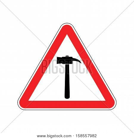 Hammer Warning Sign Vector & Photo (Free Trial) | Bigstock