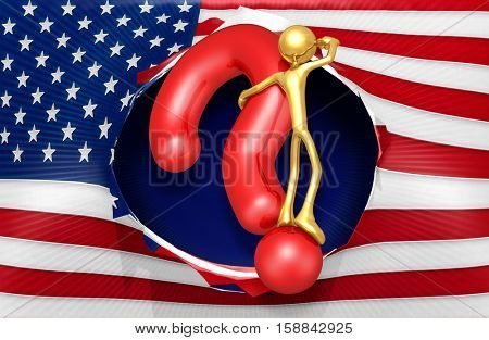 Question Mark American Flag Images, Illustrations & Vectors (Free ...