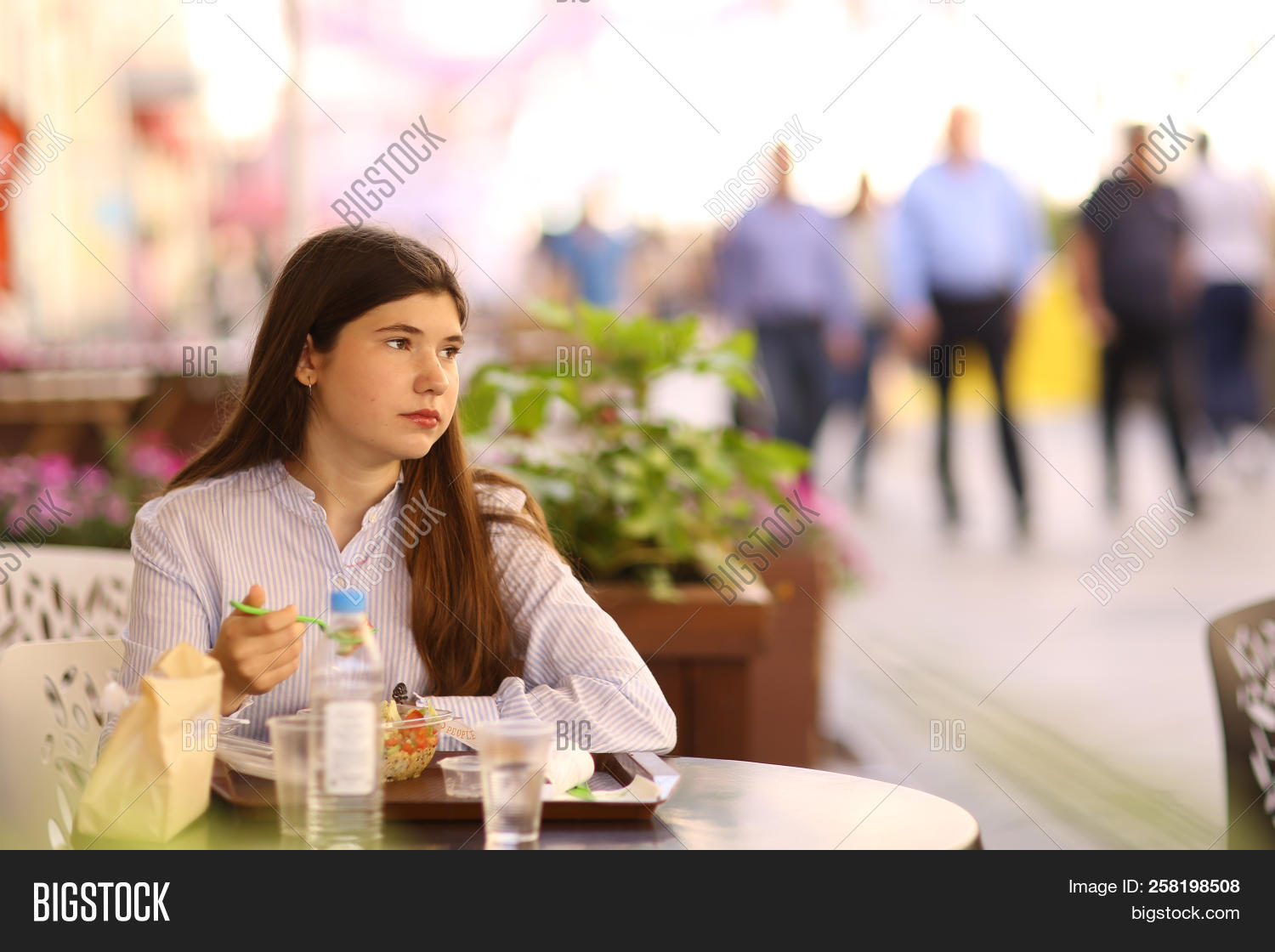 Teenager Girl On Lunch Image & Photo (Free Trial) | Bigstock