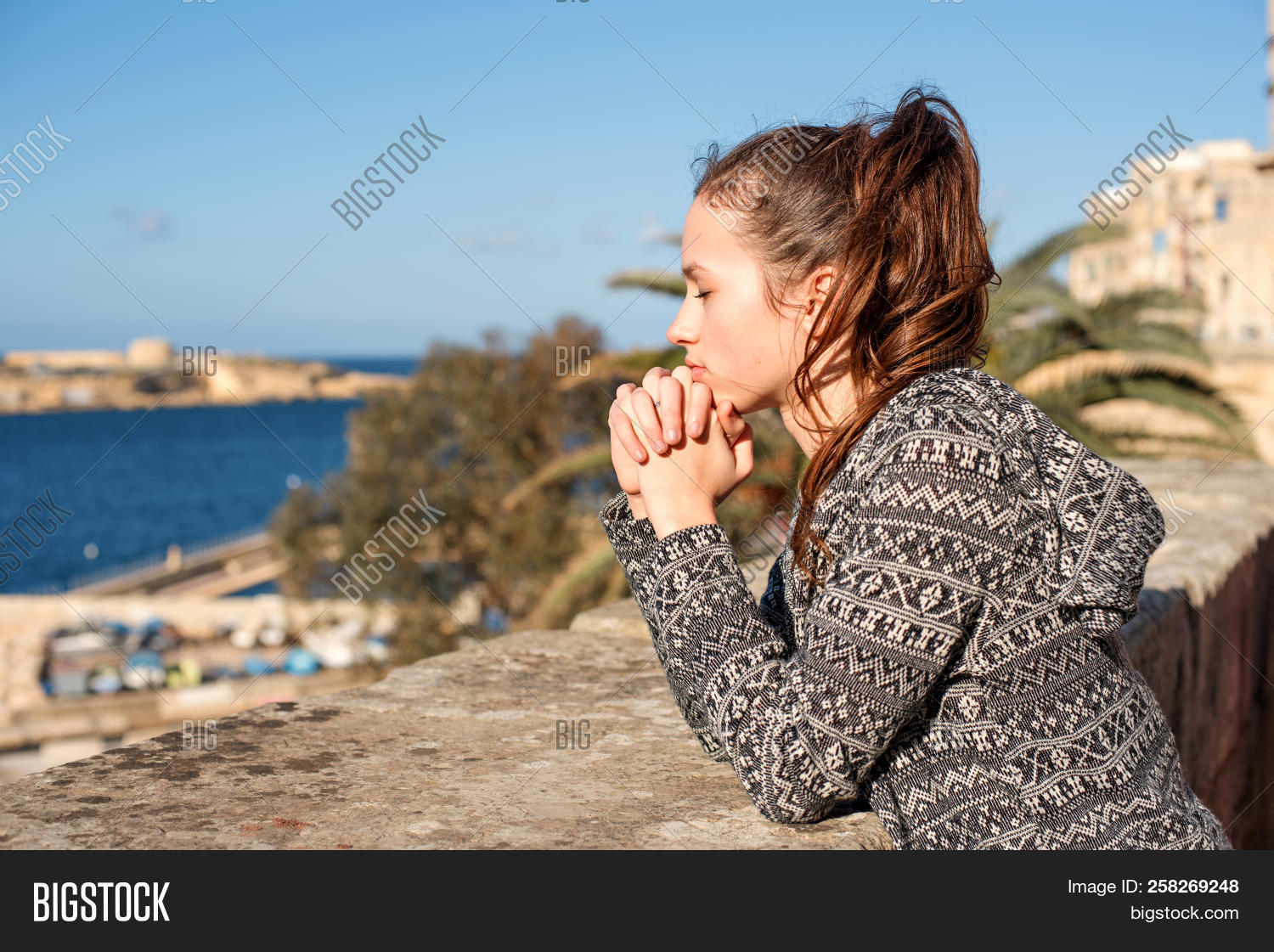 Yearning Girl Standing Image & Photo (Free Trial) | Bigstock