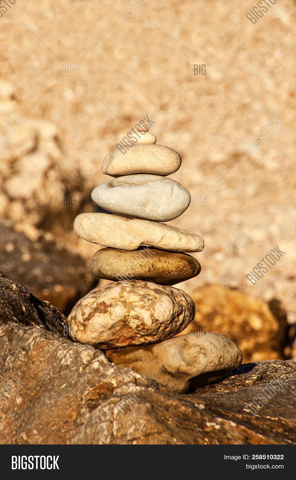 Pebble Stack On Image & Photo (Free Trial) | Bigstock