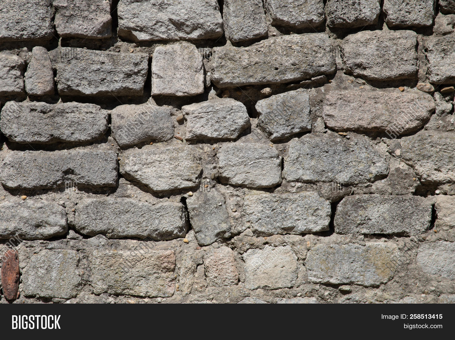 Stone Wall Along Road Image & Photo (Free Trial) | Bigstock