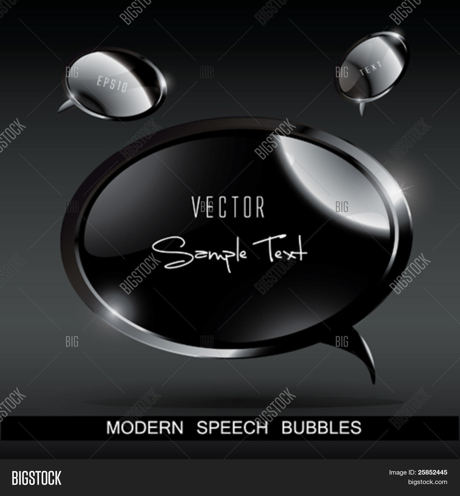 Vector Modern Speech Vector & Photo (Free Trial) | Bigstock