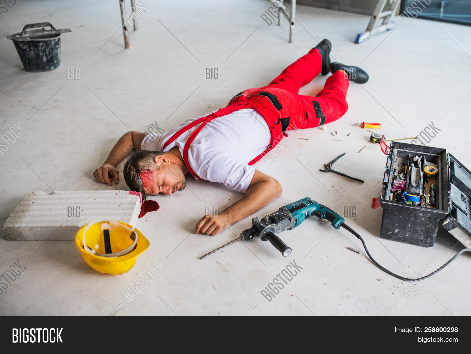 Unconscious Man Worker Image & Photo (Free Trial) | Bigstock