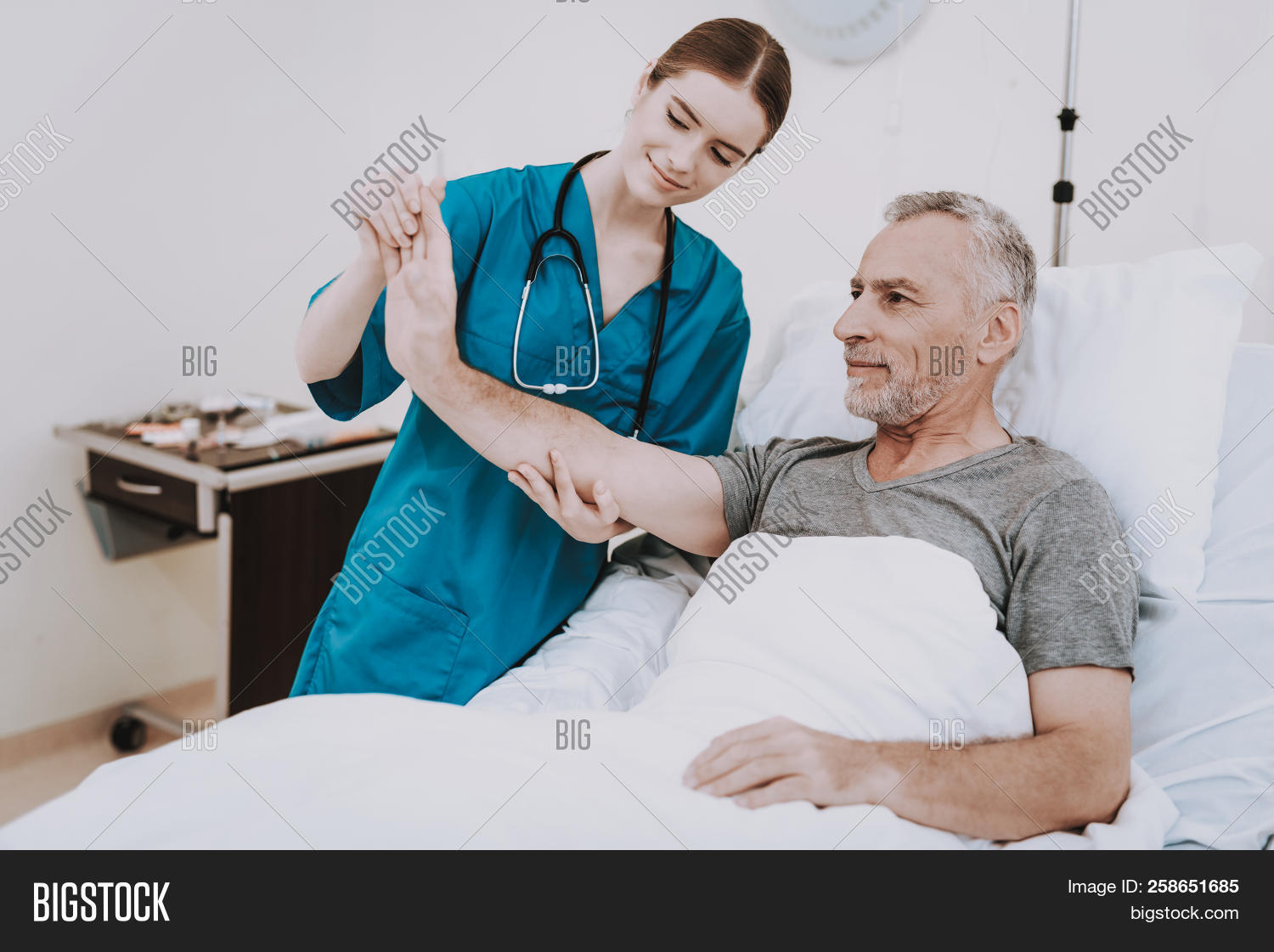 Sick Old Man Clinic. Image & Photo (Free Trial) | Bigstock