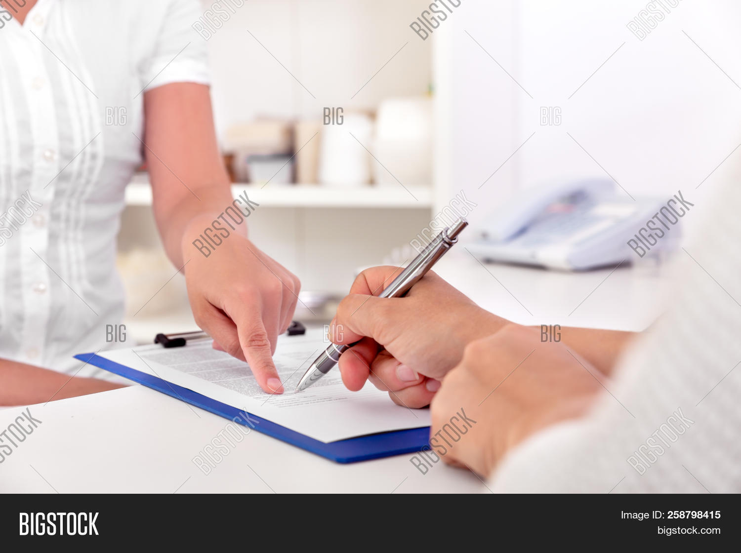 Female Patient Signing Image & Photo (Free Trial) | Bigstock