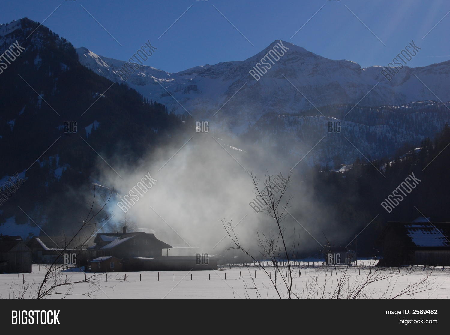 Winter Smoke Mountains Image & Photo (Free Trial) | Bigstock