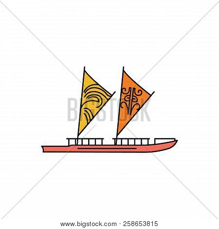 Waka Boat Icon. Vector & Photo (Free Trial) | Bigstock