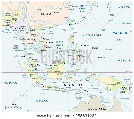 Southeast Asia Vector Vector & Photo (Free Trial) | Bigstock