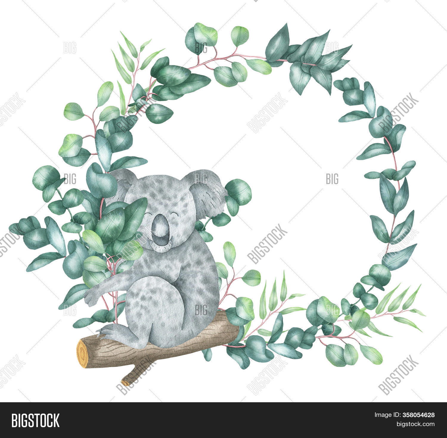 Round Koala Frame Image & Photo (Free Trial) | Bigstock