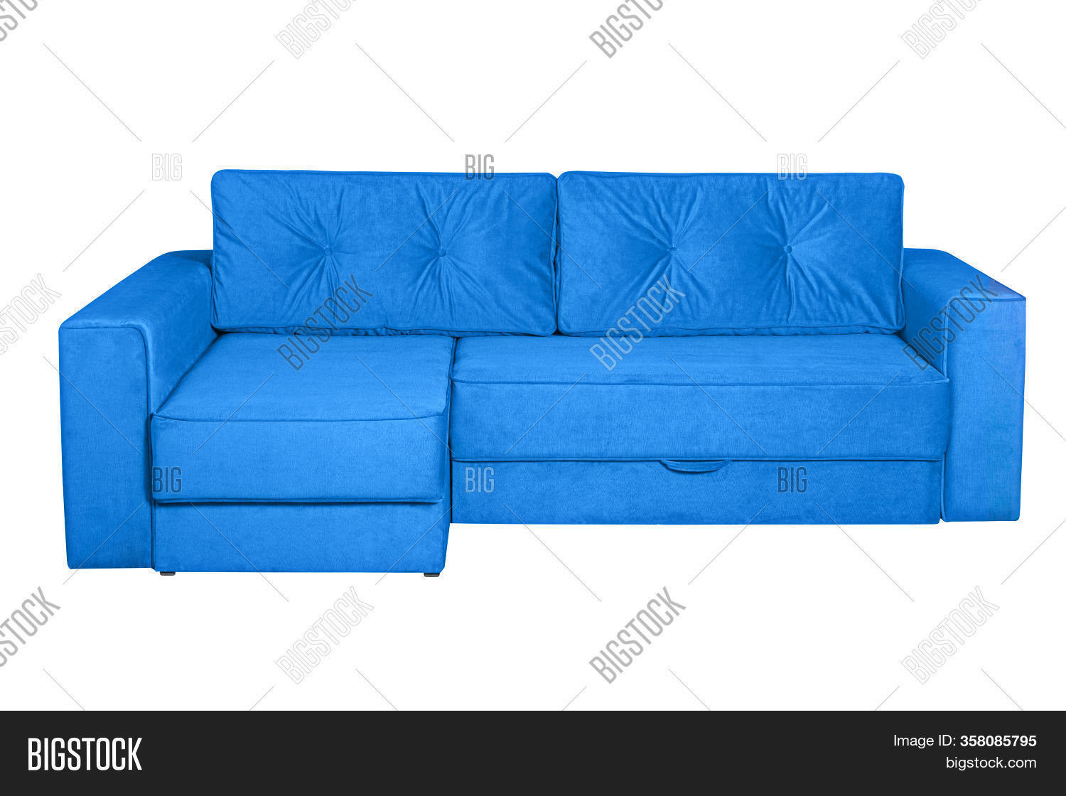 Front View Blue Sofa Image & Photo (Free Trial) | Bigstock