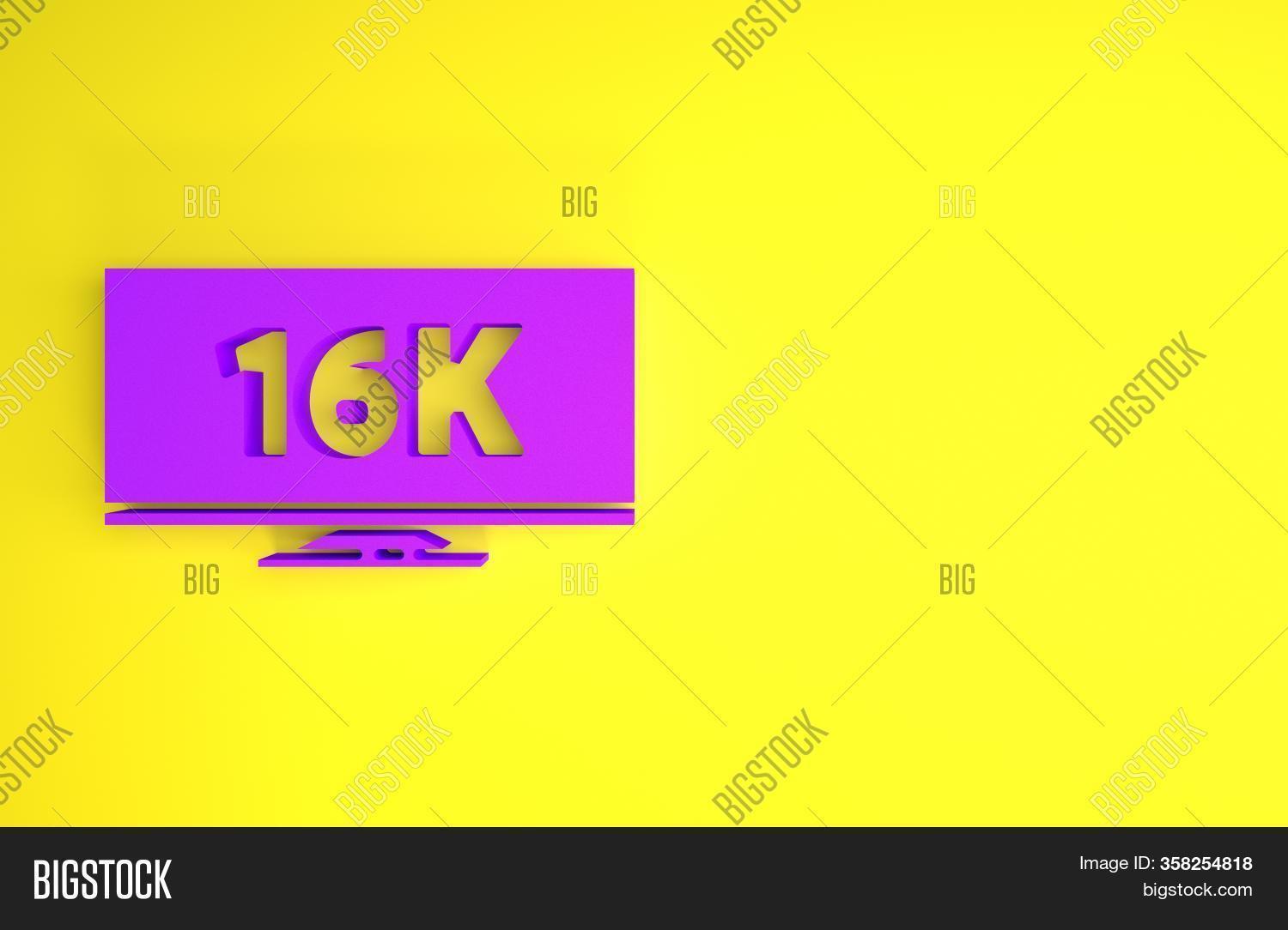 Purple Screen Tv 16k Image & Photo (Free Trial) | Bigstock