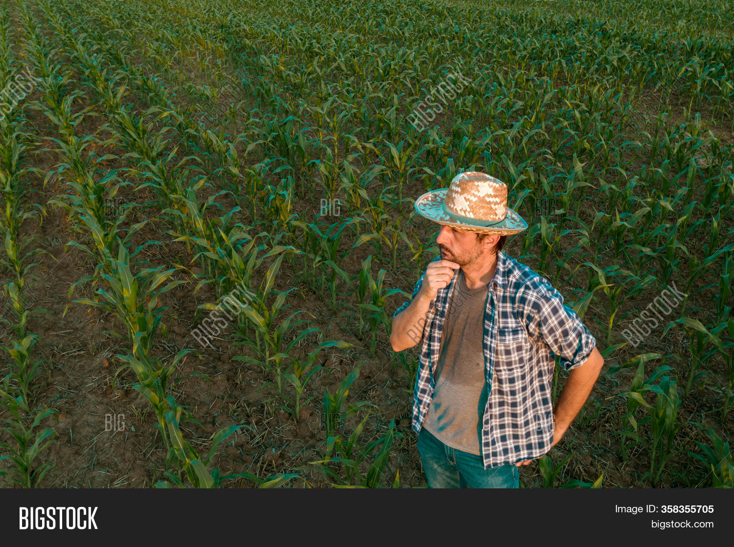Tired Exhausted Farmer Image & Photo (Free Trial) | Bigstock