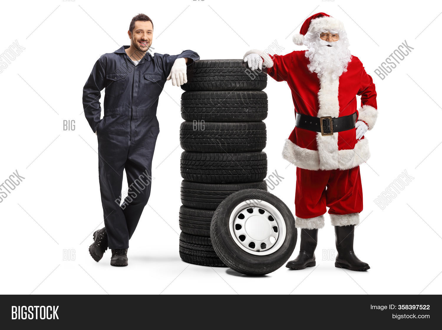 Auto Mechanic Santa Image & Photo (Free Trial) | Bigstock