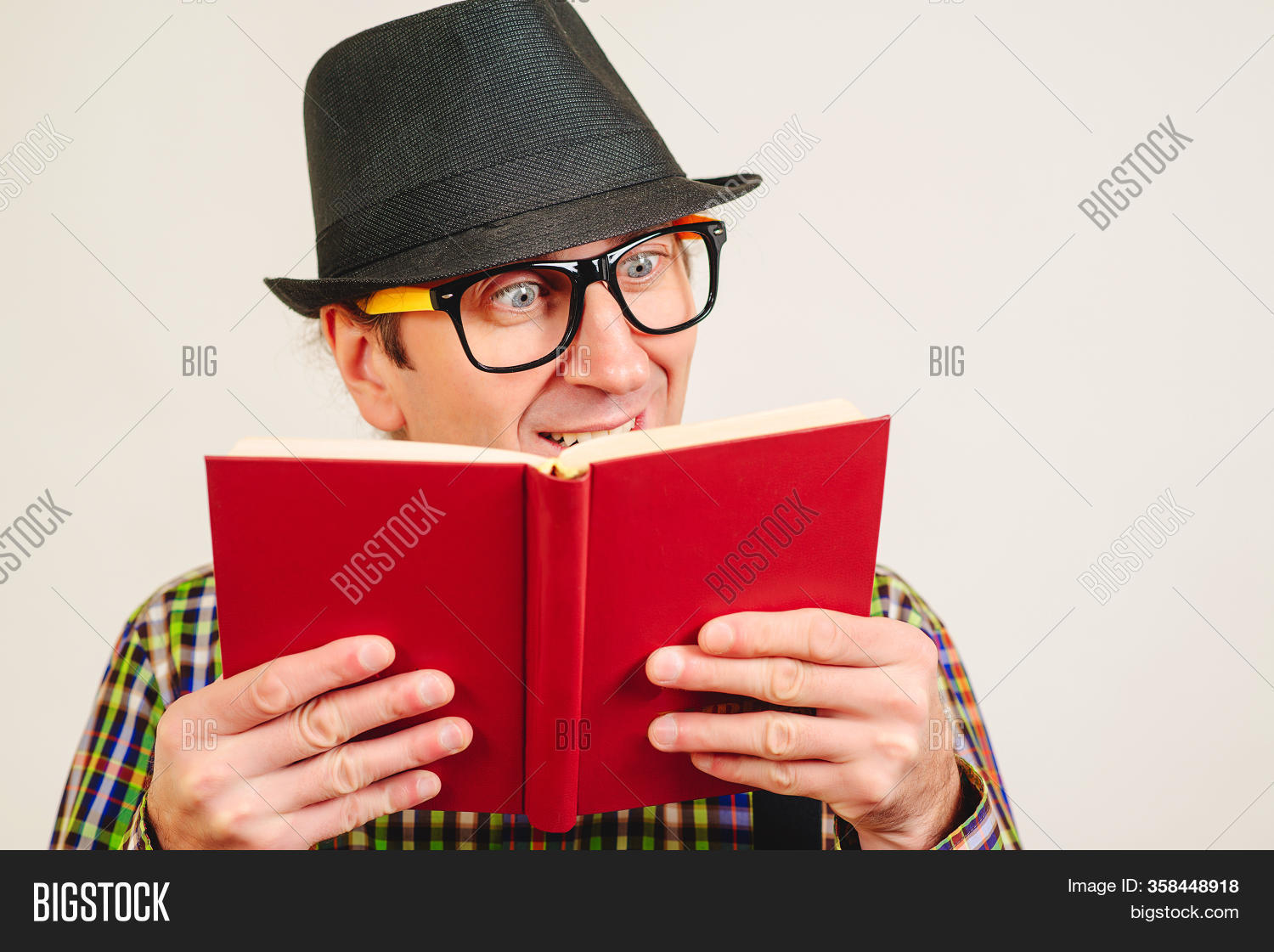 Nerd Guy Reading Book Image & Photo (Free Trial) | Bigstock