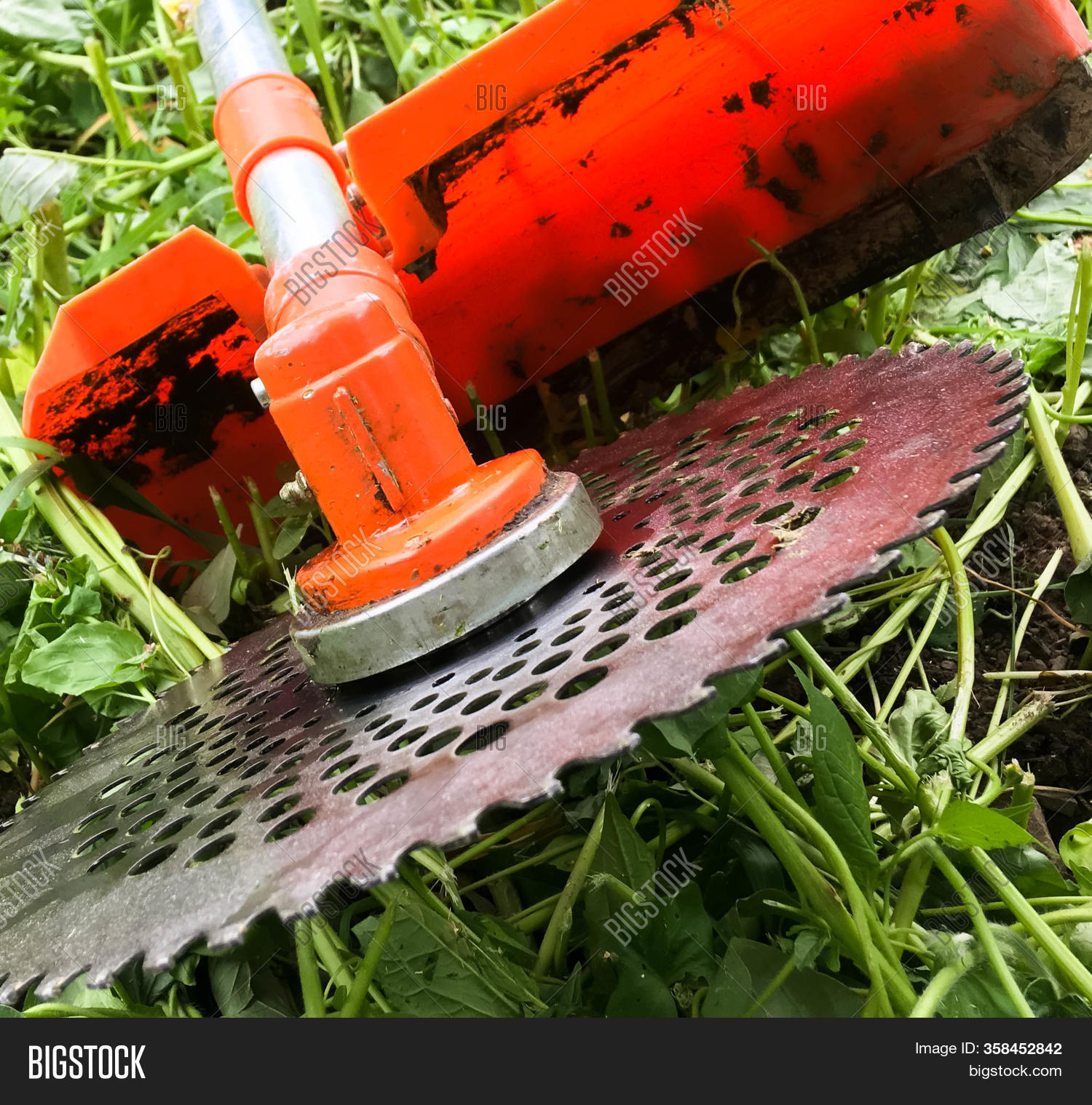 Red Lawn Mower Cutting Image & Photo (Free Trial) | Bigstock