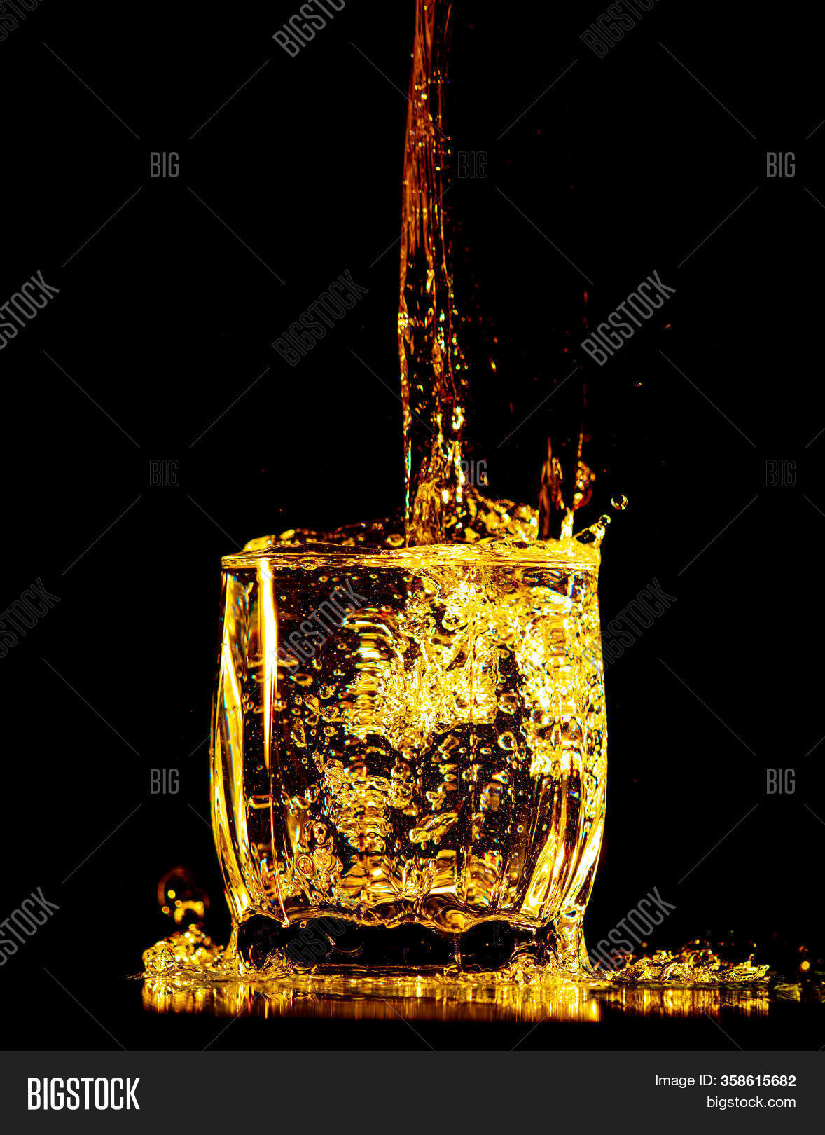 Splashes Drops Golden Image & Photo (Free Trial) | Bigstock