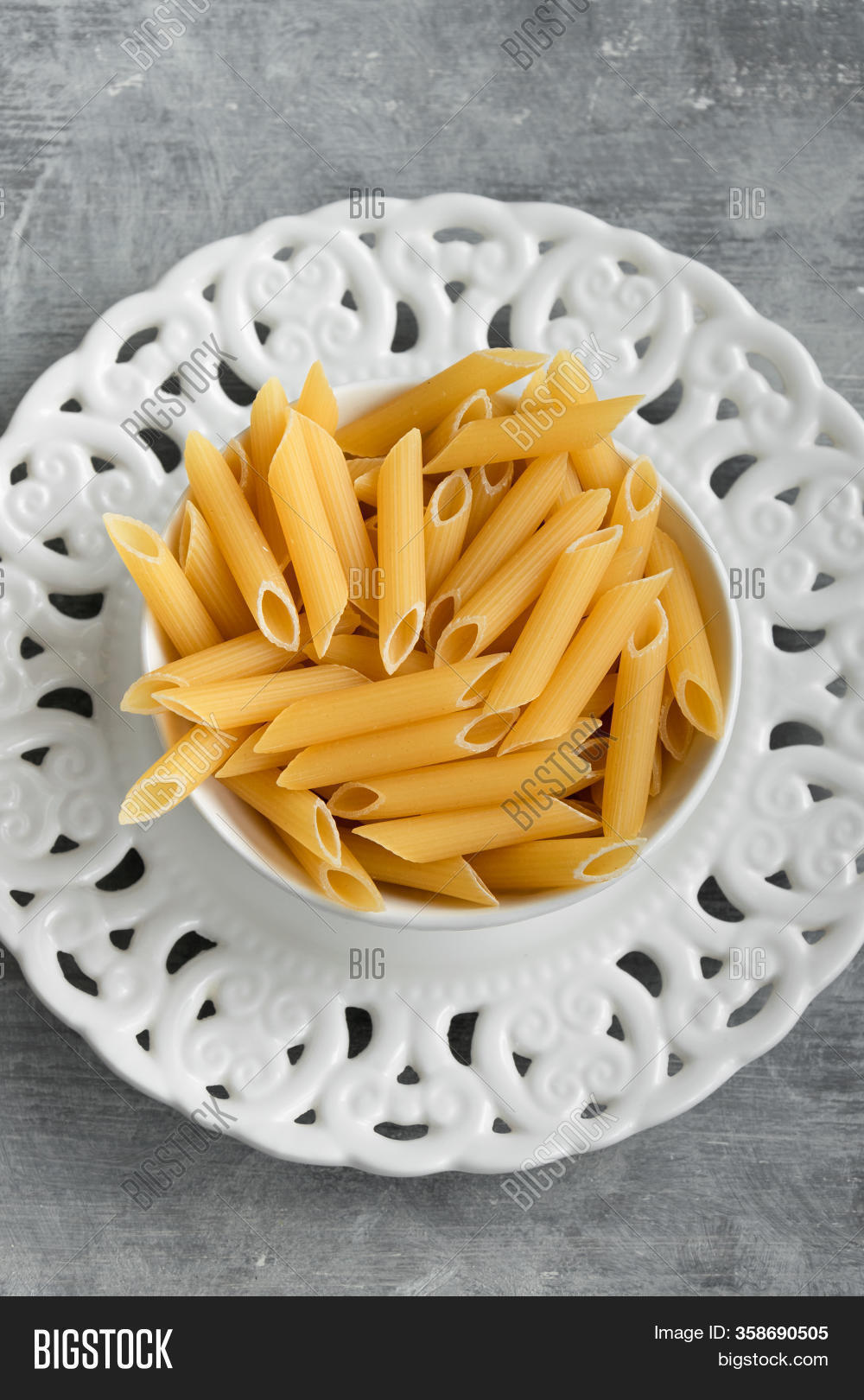 Dry Penne Pasta On Image & Photo (Free Trial) | Bigstock