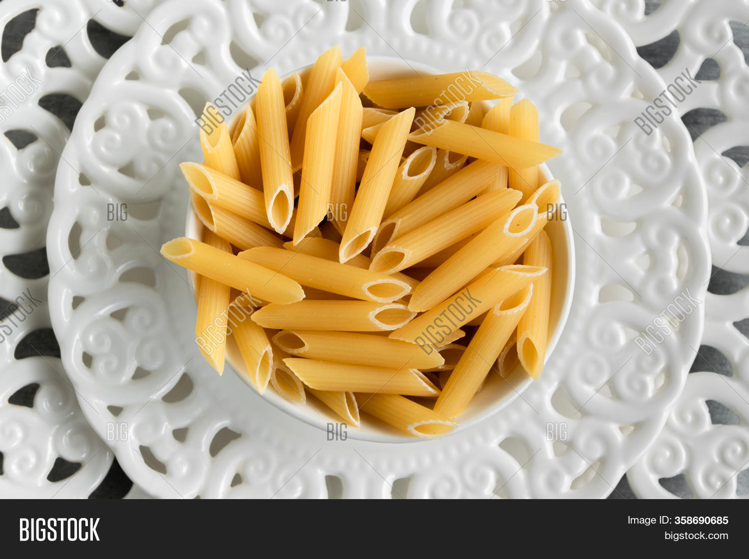 Dry Penne Pasta On Image & Photo (Free Trial) | Bigstock
