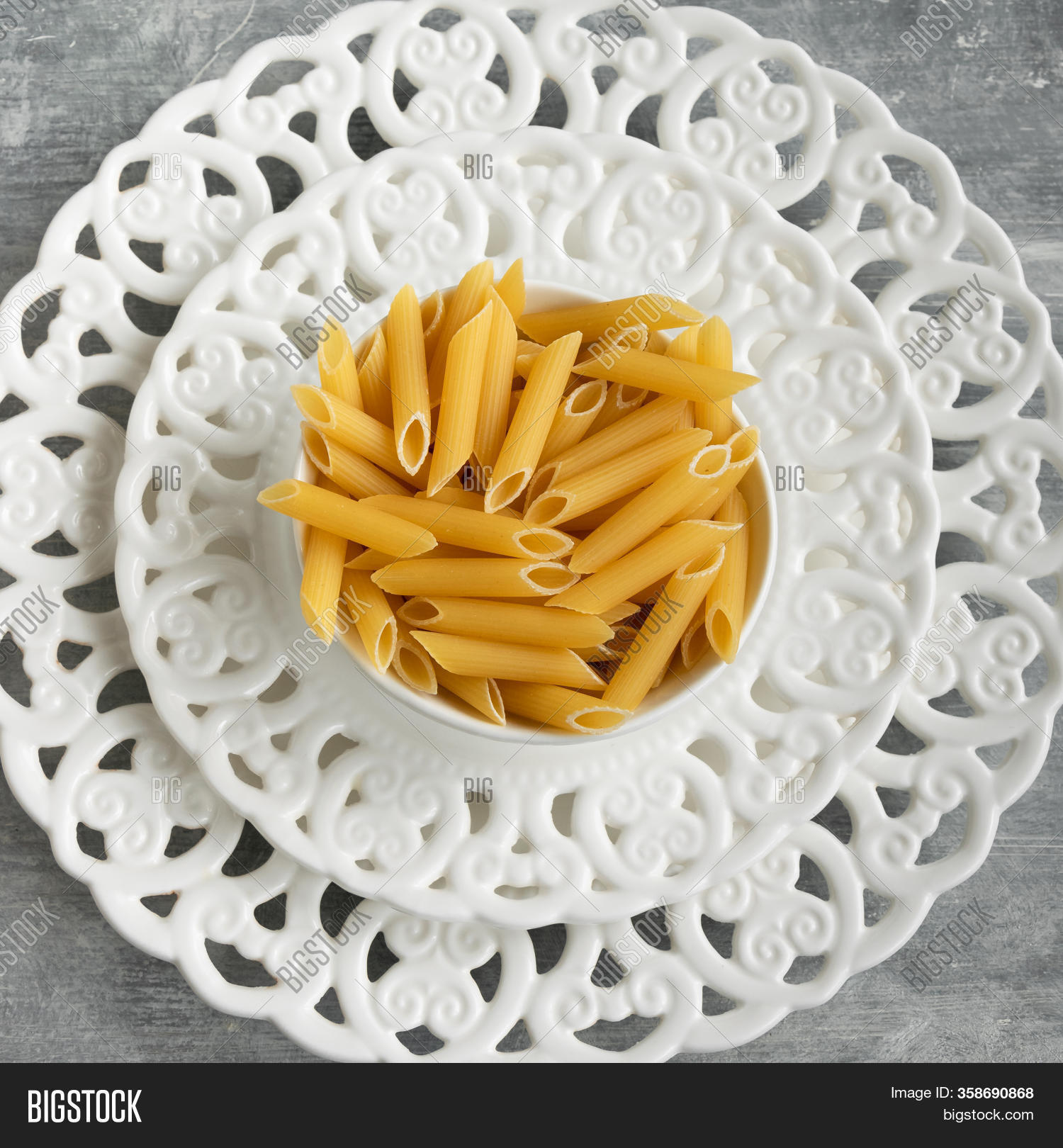Dry Penne Pasta On Image & Photo (Free Trial) | Bigstock