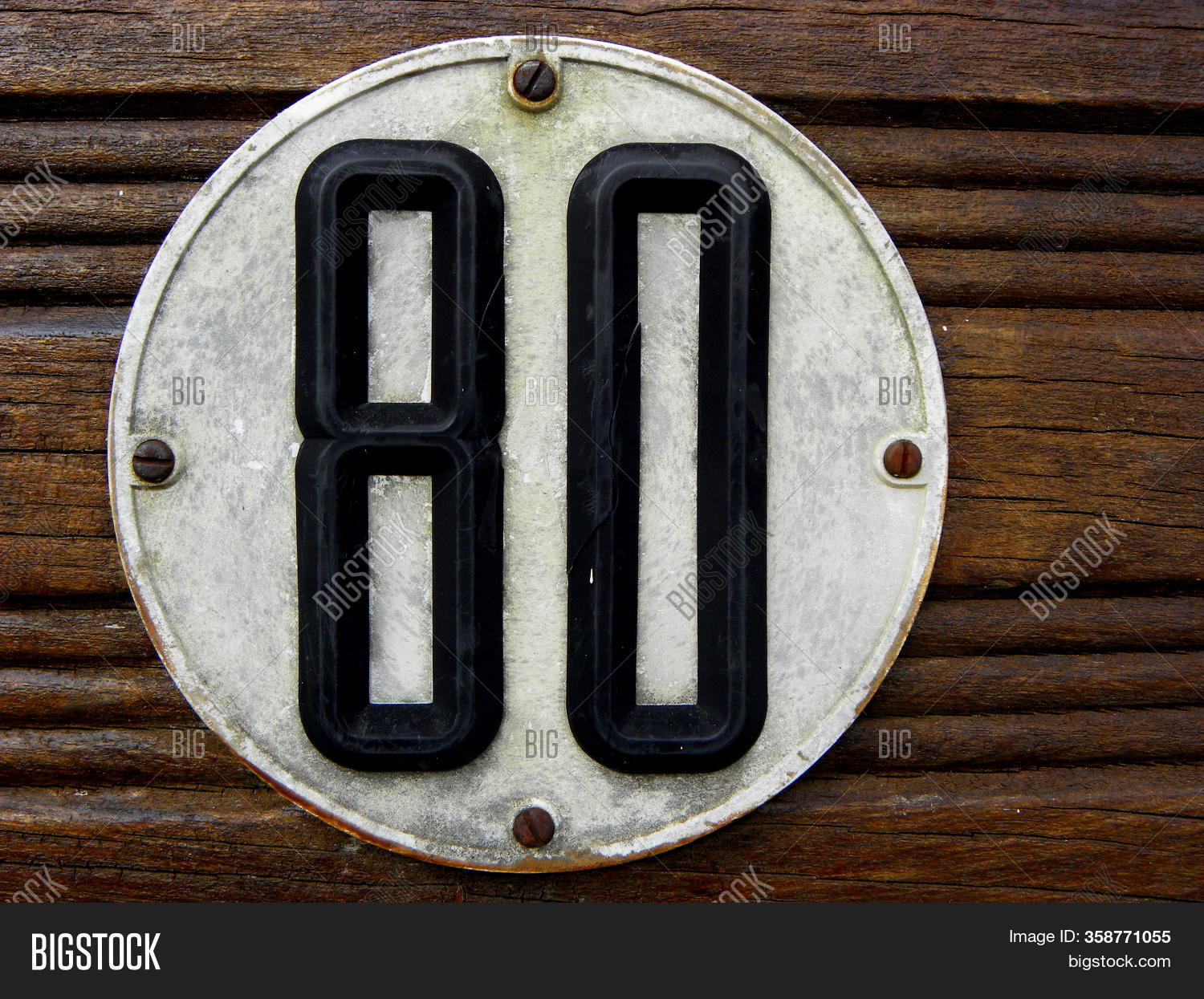Number Eighty On Image & Photo (Free Trial) | Bigstock