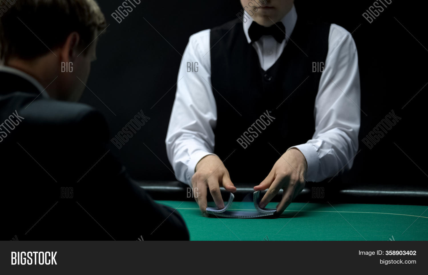 Professional Croupier Image & Photo (Free Trial) | Bigstock
