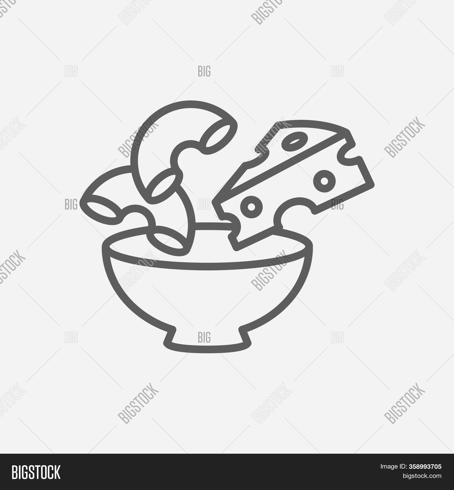 Macaroni Cheese Icon Image & Photo (Free Trial) | Bigstock