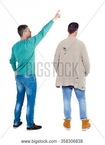 Back View Two Man Image & Photo (Free Trial) | Bigstock