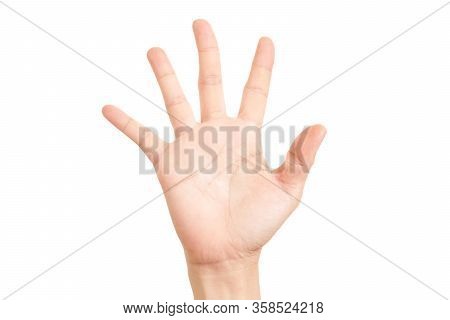 Hand Shown Five Finger Image & Photo (Free Trial) | Bigstock