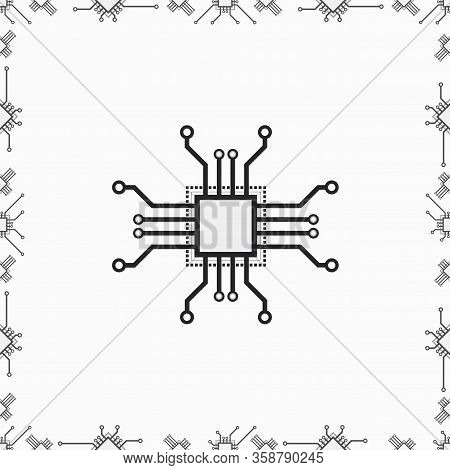 Flat Cpu Vector & Photo (Free Trial) | Bigstock