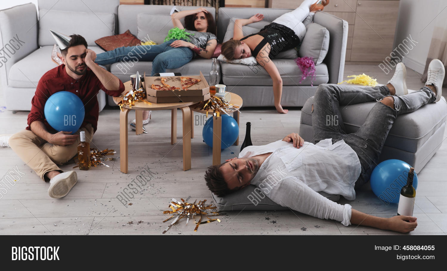 Drunk Friends Sleeping Image & Photo (Free Trial) | Bigstock