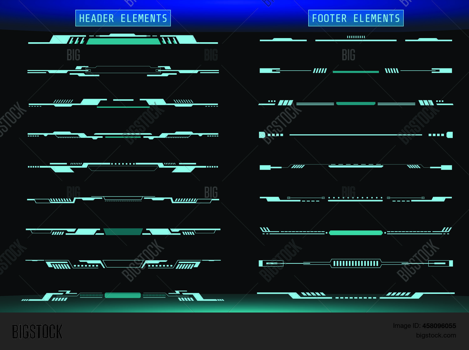 Hud Futuristic Header Vector & Photo (Free Trial) | Bigstock